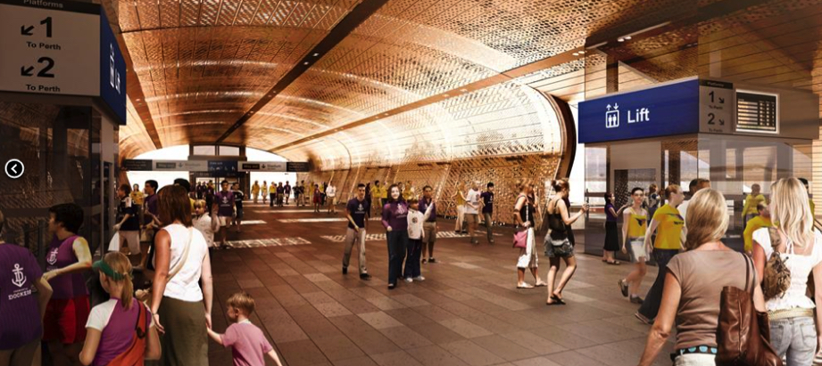 First look at New Perth Stadium Station - TheStadiumBusiness Design ...